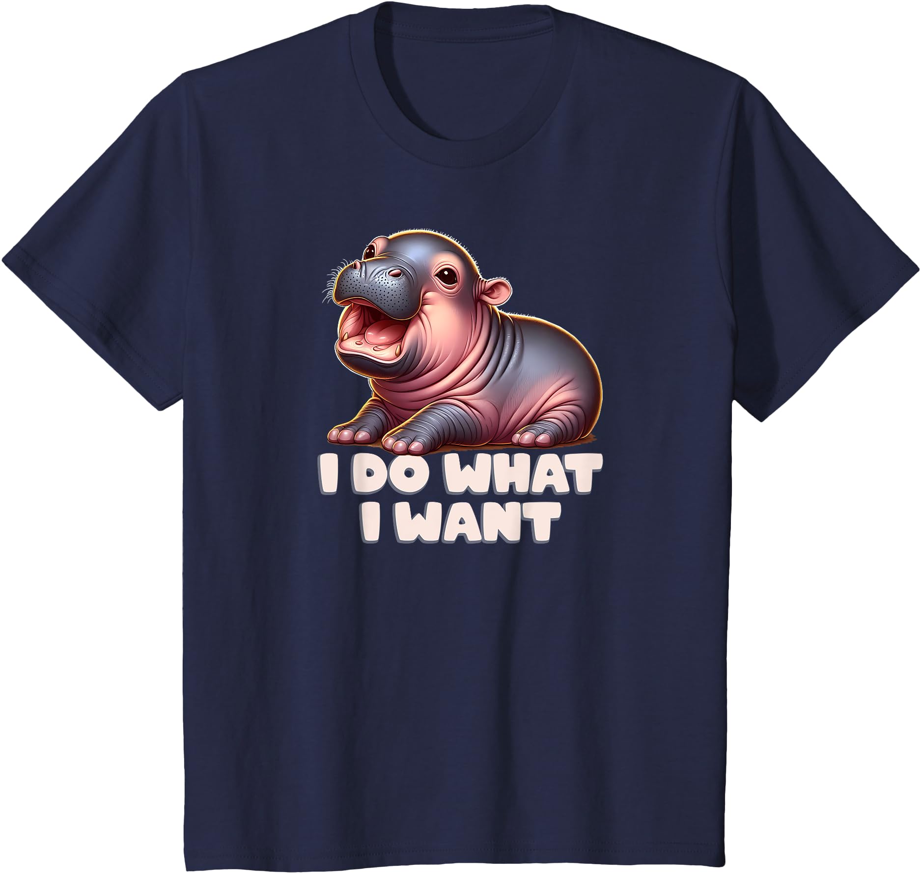 Cute Baby Hippo Moo Deng I Do What I Want Youth Toddler T-Shirt ...