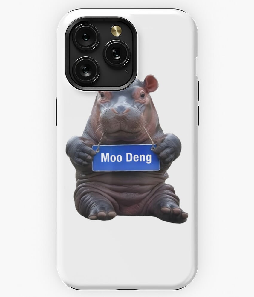 Cute Baby Hippo Moo Deng Viral Sensation Graphic A4426 Phone Case for ...