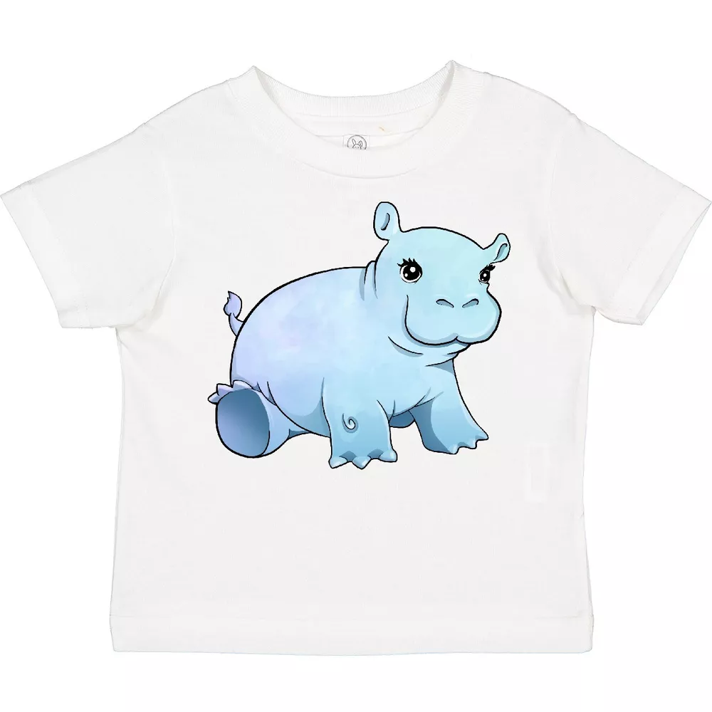 Cute Baby Hippo Toddler T-Shirt Animals Hippopotamus Fiona Zoo Animal ...