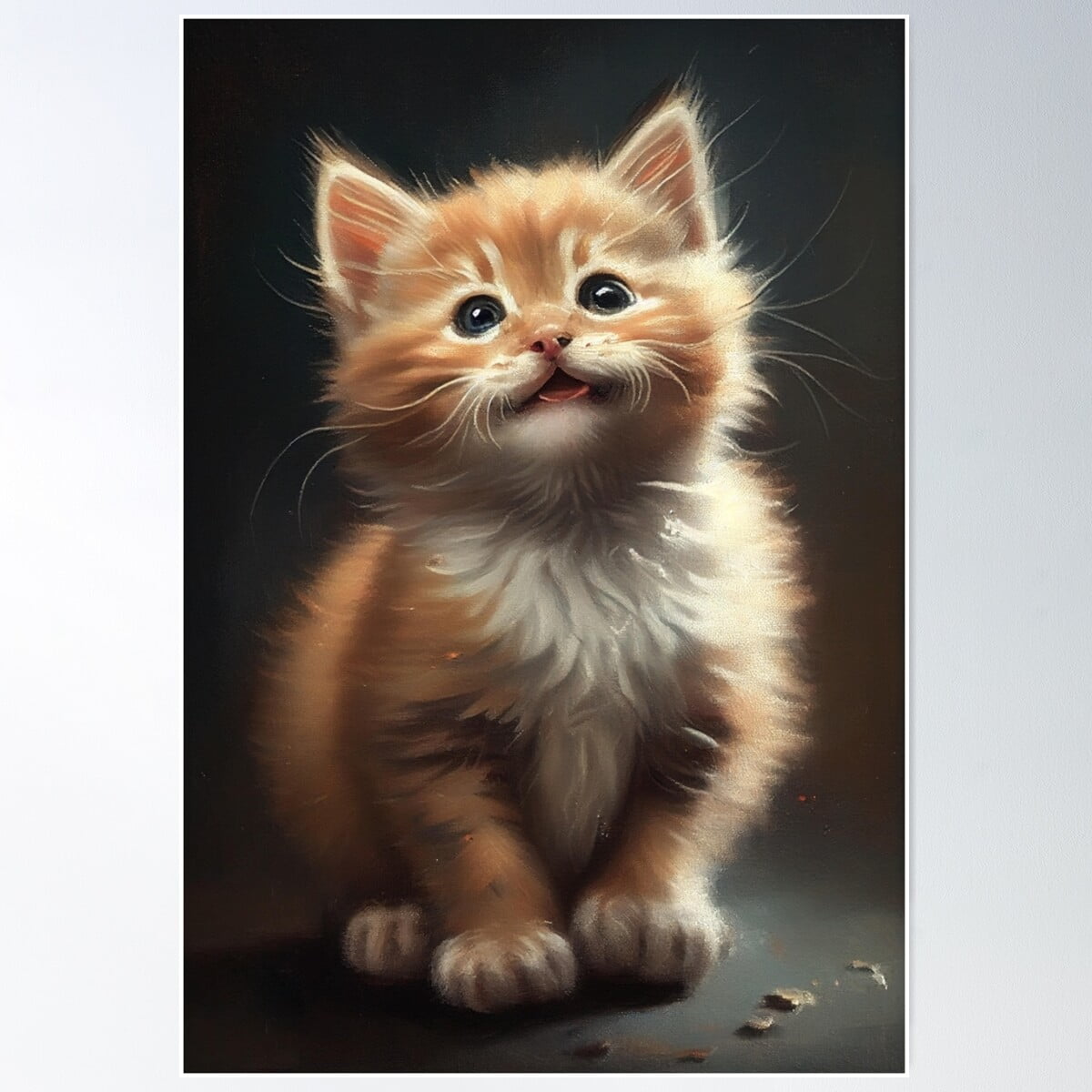 Cute Baby Kitten 1 | Cats Poster Wall Art, Modern Wall Decor For Living ...