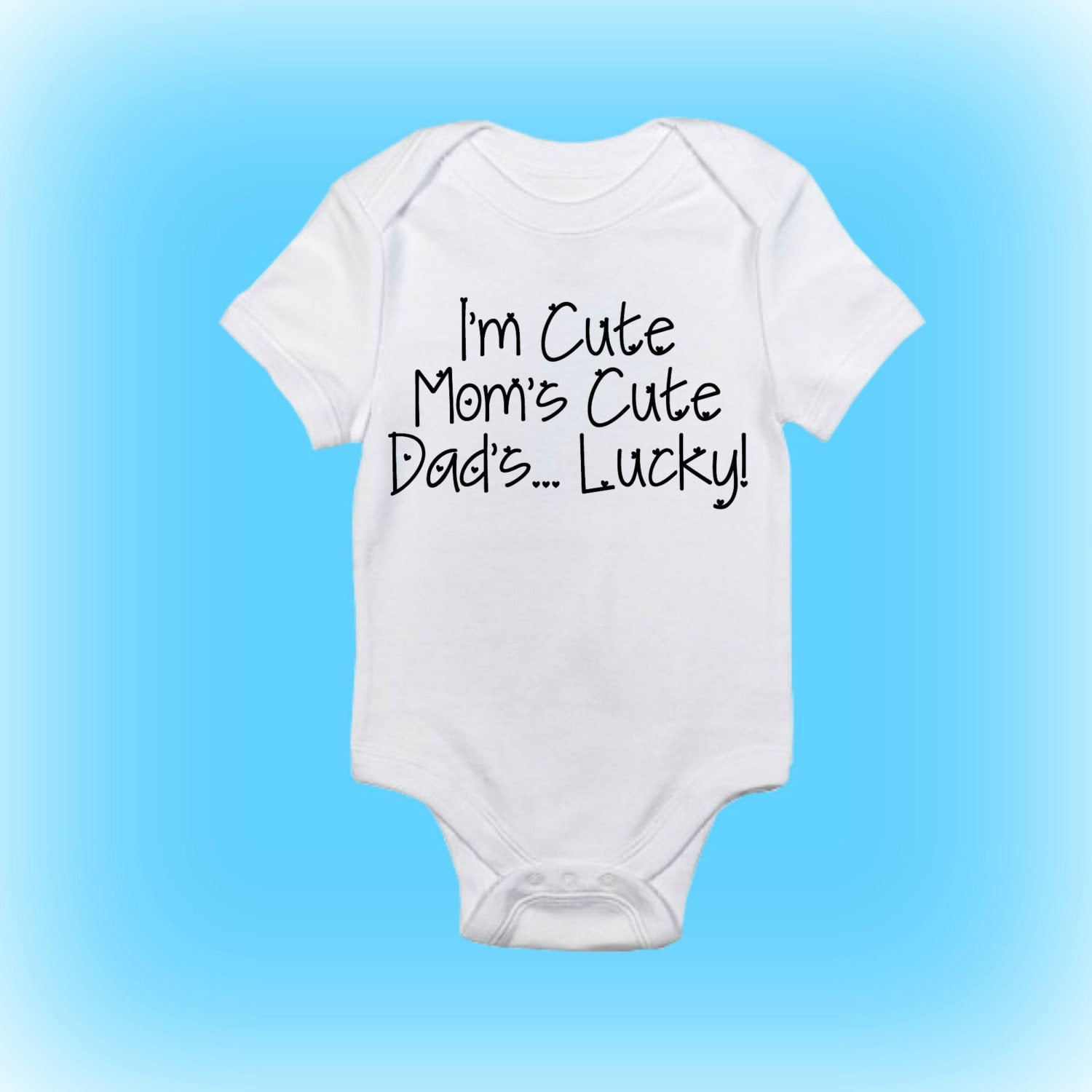 Cute Baby Onesie - Funny Baby Onesie-Unique Baby Shower Gift-I'M Cute ...
