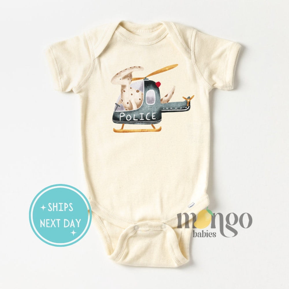 Cute Baby Onesies Police Baby Outfit Cute Helicopter Baby Gift For Baby ...