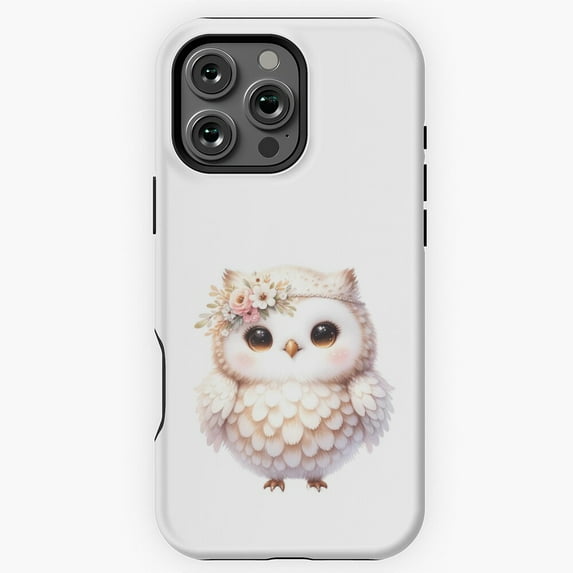Cute Baby Owl Boho Watercolor Animal Art Phone Case Compatible iPhone ...
