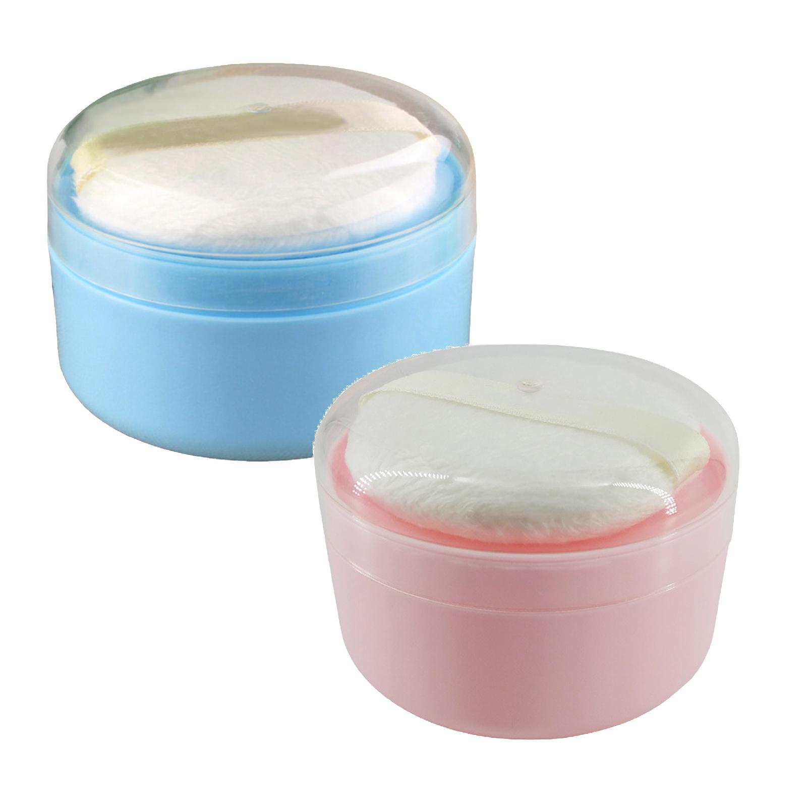 Cute Baby Powder Container Baby After-Bath Puff Box Empty Body Powder ...
