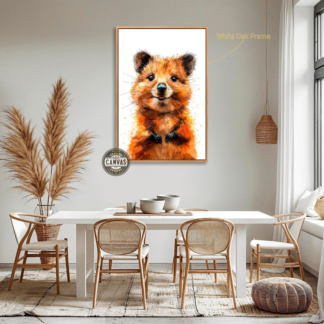 Cute Baby Quokka Poster Adorable Australian Animal Wall Art Poster ...