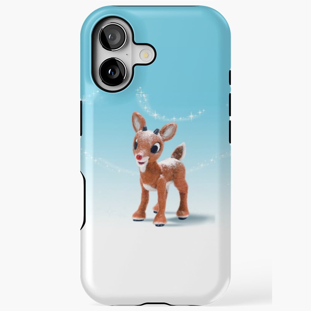 Cute Baby Rudolph Reindeer Case for iPhone 11 12 13 14 15 16 17 Pro Max ...