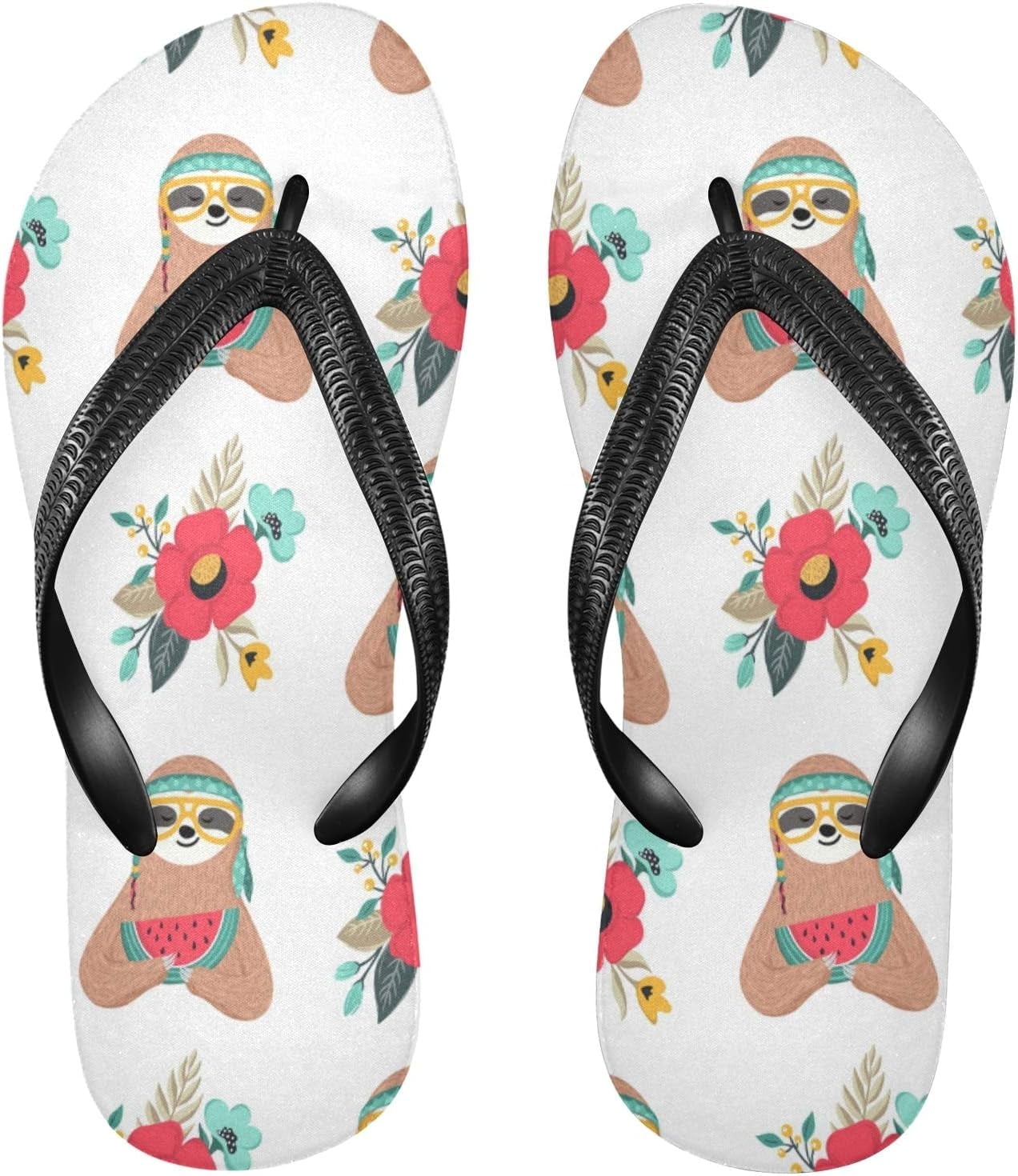 Cute Baby Sloth Flip Flop Sandal Men's and Women's Summer Sandal ...