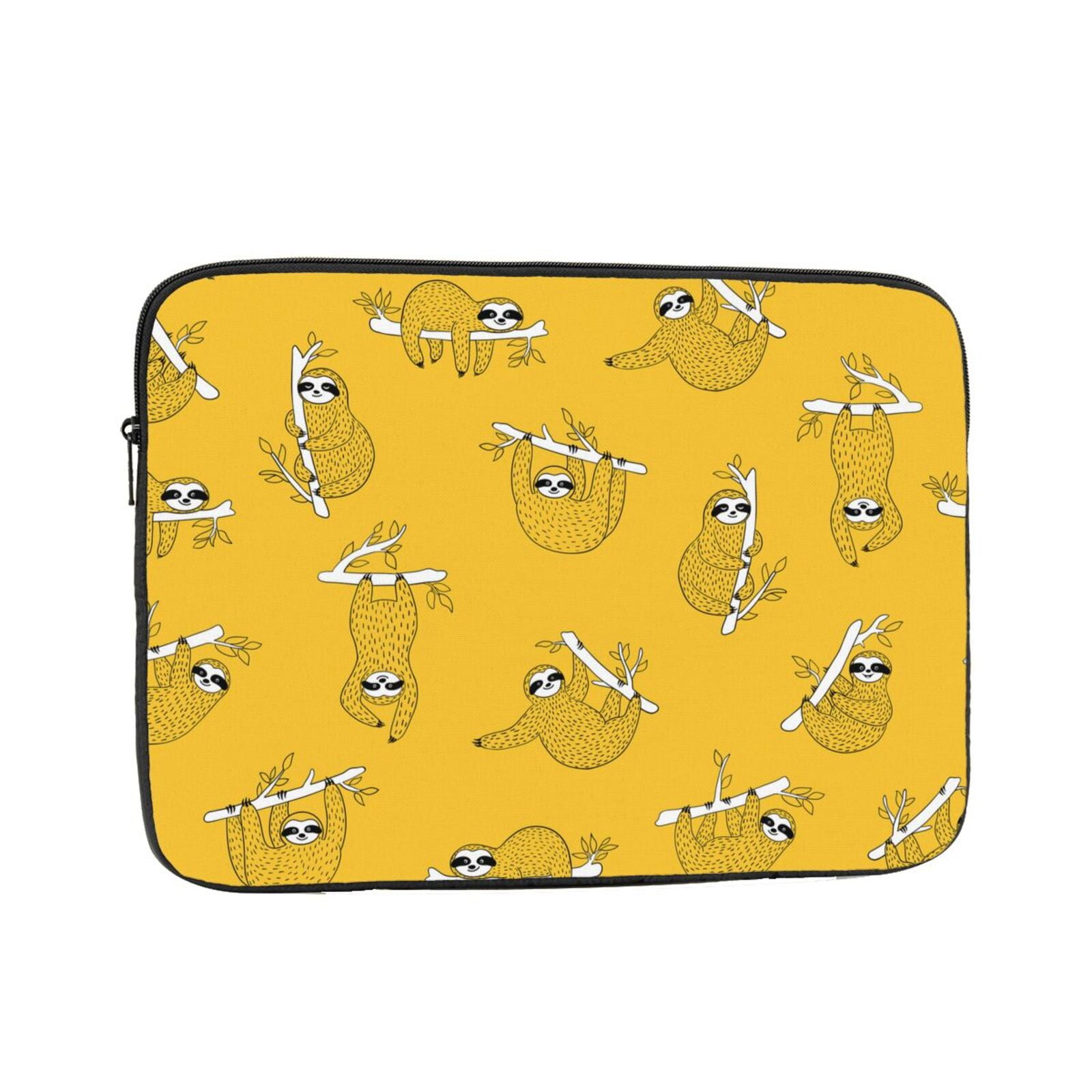 Cute Baby Sloths Yellow 17 inch Portable Laptop Sleeve Compatible with ...