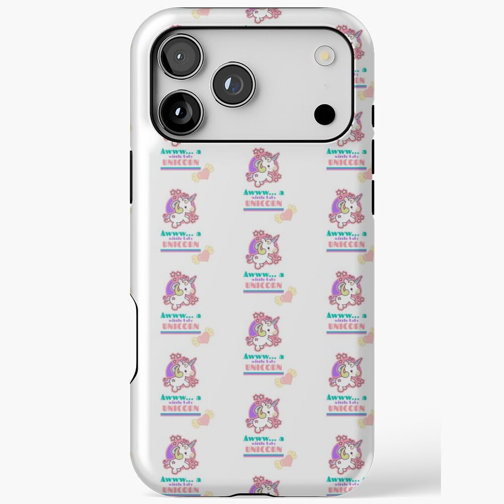 Cute Baby Unicorn Art iPhone Case 17 through 11 Pro Max - Walmart.com