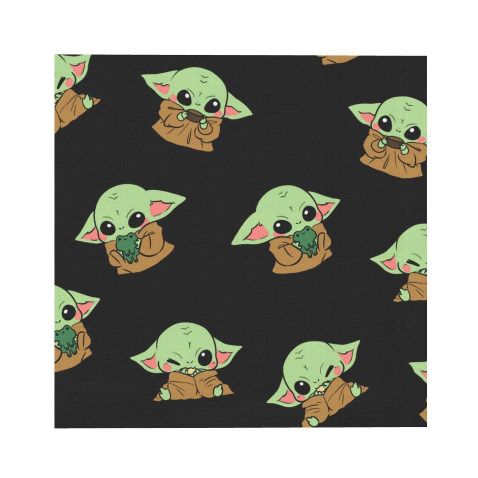 Cute Baby Yoda Canvas Decorative Poster Square Unframe Wall Poster Art ...