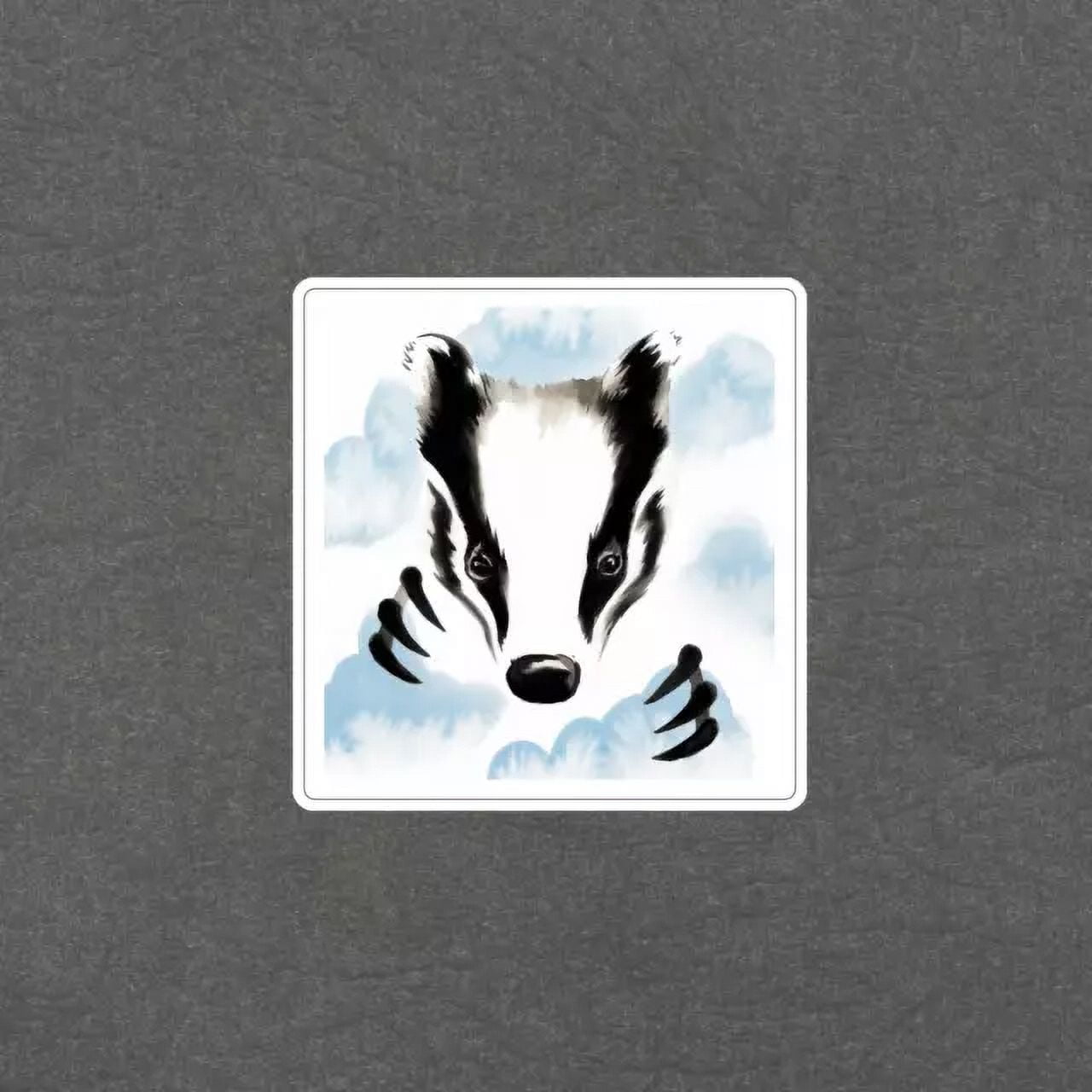 Cute Badger Sticker - Adorable Forest Animal Watercolor Decalphone ...