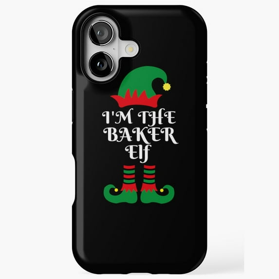 Cute Baker Elf Helper Family Matching Holiday Outfit iPhone 17 11 12 13 ...