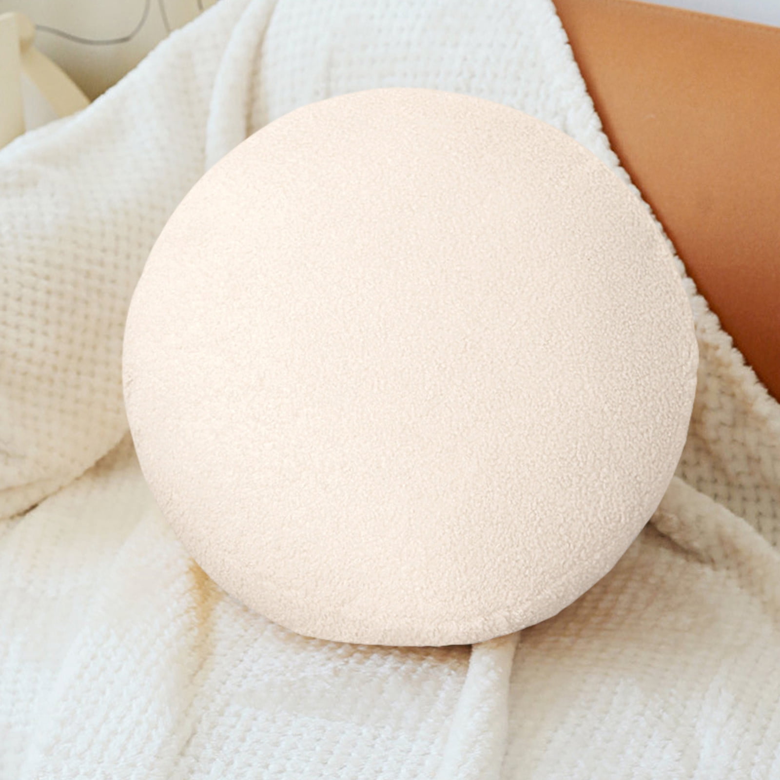 Cute Ball Throw Pillows, 20" Ivory Ball Pillow, Round Throw Pillow, Girls Room Decor Decorative ...