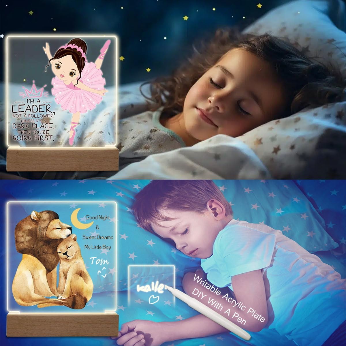 Cute Ballet Dance Night Lights Pink Girl Ballerina Funny Quote 3D ...