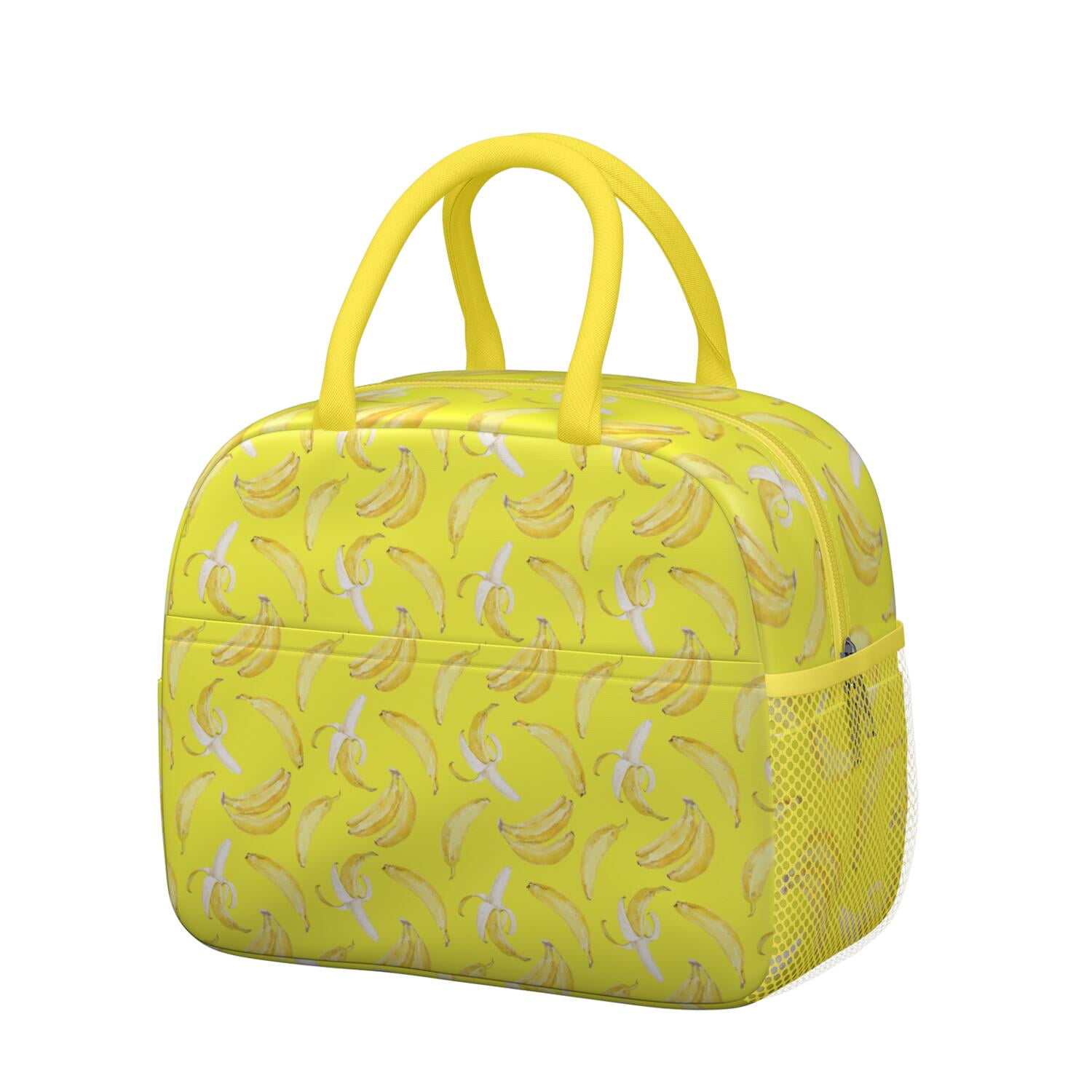 Cute Banana Design Thermal Lunch Bag - Waterproof & Sturdy Reusable ...