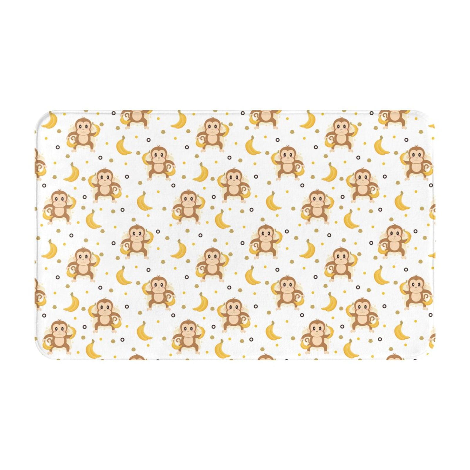 Cute Banana Monkey Door Mat for Indoor, Welcome Door Mats Front ...