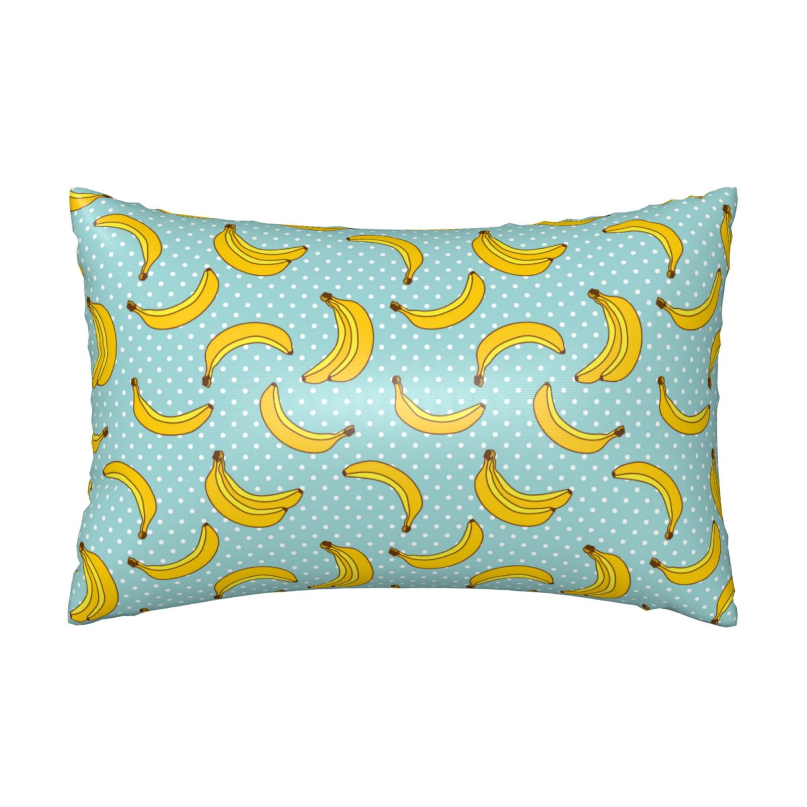 Cute Banana Starry Sky Satin Pillowcase with Zipper for Hair and Skin ...