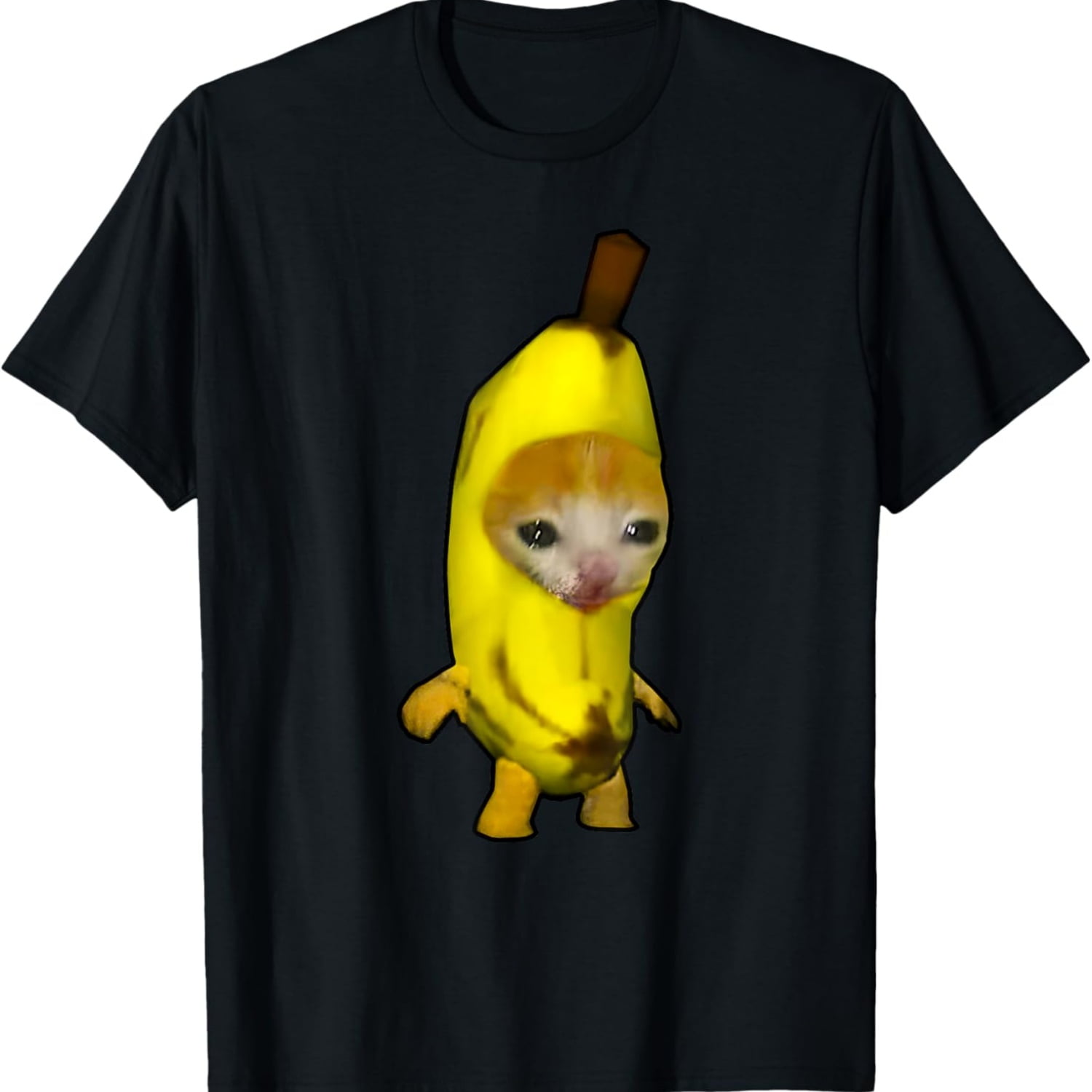 Cute Banana t Happy Bananat Meme Kitty t Lovers Meme T-shirt - Walmart.com