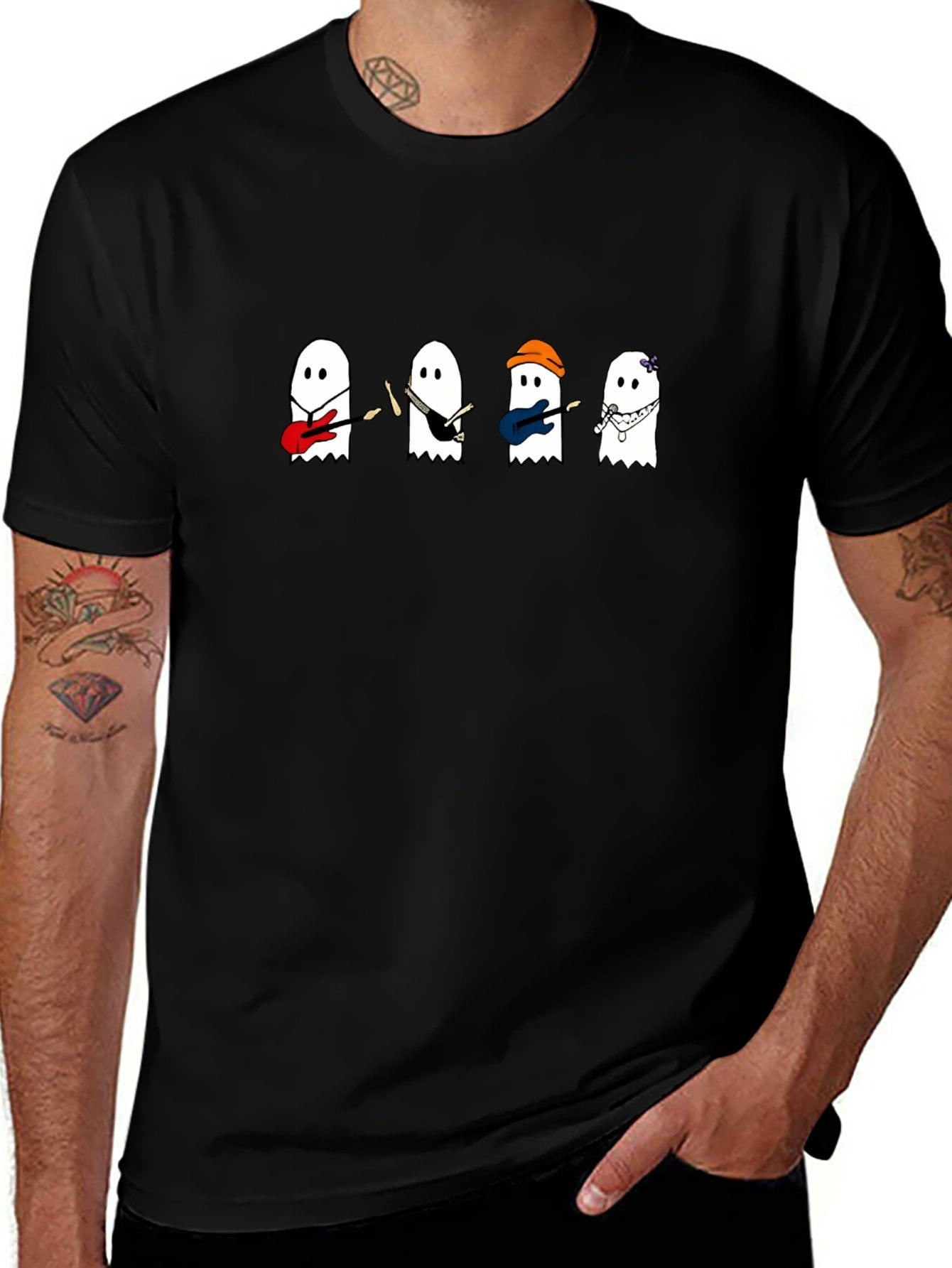 Cute Band Graphic T-Shirt - Funny Musical Phantom Cotton Tee with ...