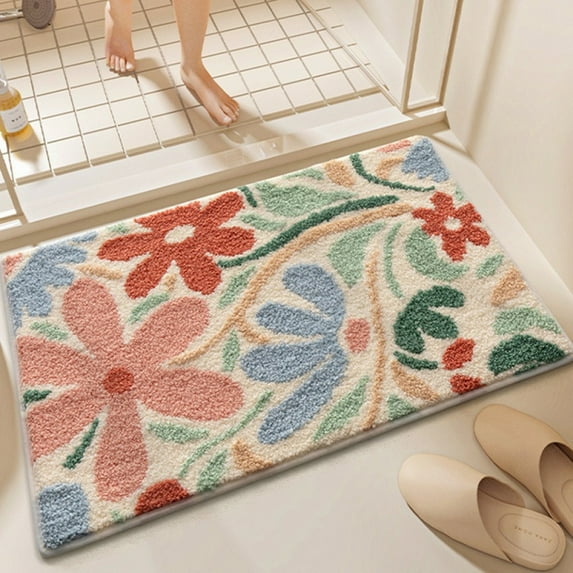 Cute Bath Rug 16 x 24 Cat Mat for Bathroom and Bedroom, Non Slip ...