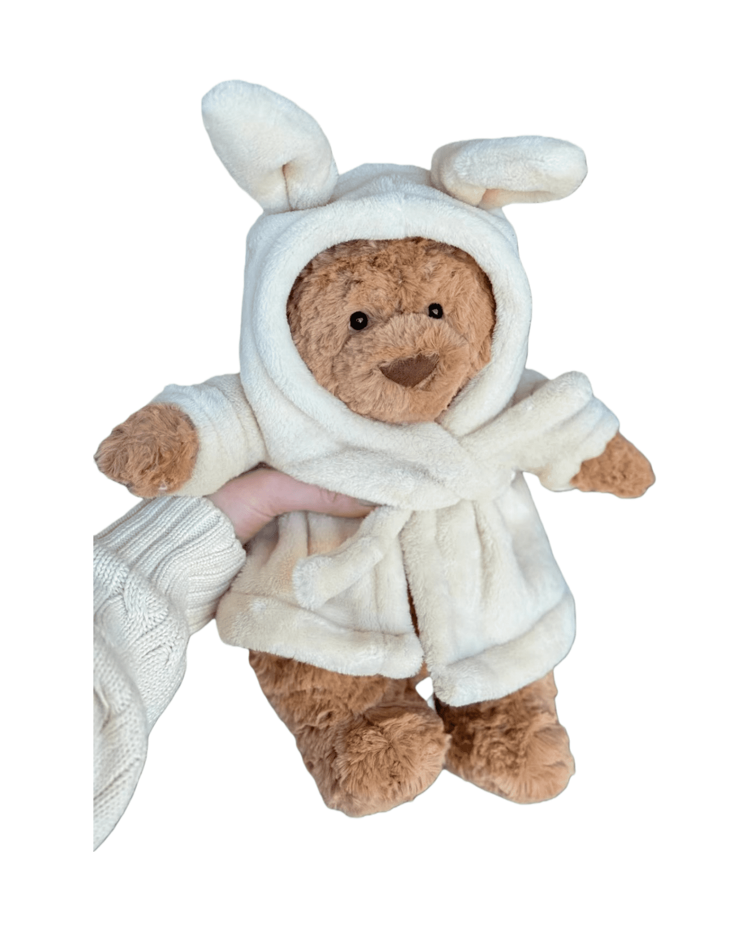 Cute Bathrobe Bear Plush Toy, Soft Cozy Stuffed Animal for Snuggling ...