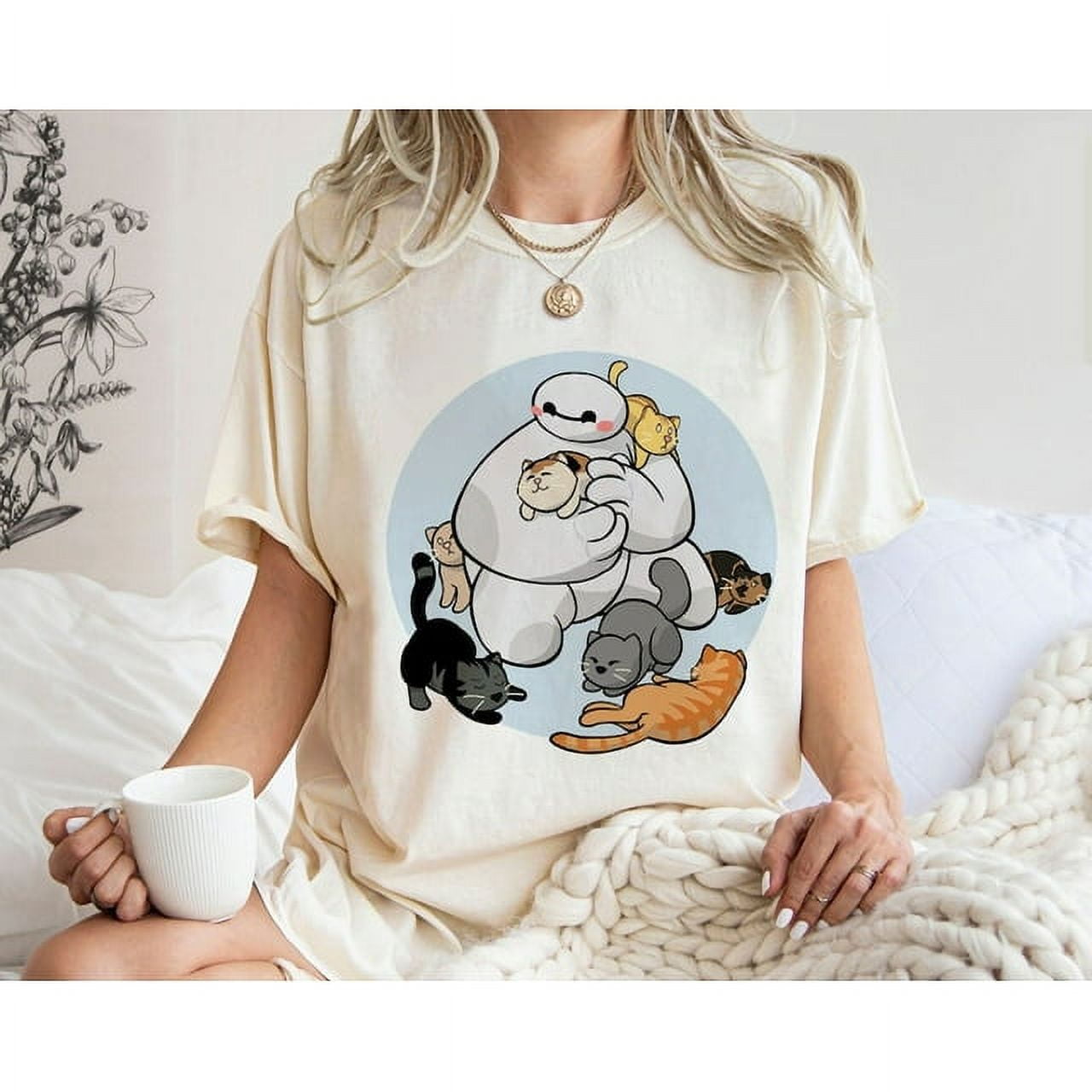 Cute Baymax and Cats Shirt, Disney Big Hero 6 Shirt, Baymax Big Hero ... Cute Baymax and Cats Shirt, Disney Big Hero 6 Shirt, Baymax Big Hero ...