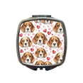 Cute Beagle Dog Faces Hearts Travel Makeup Handbag Purse Small Pocket ...
