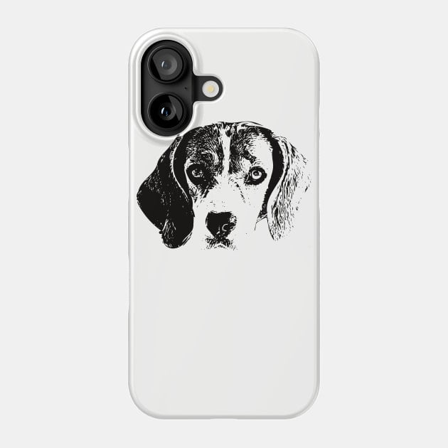 Cute Beagle Dog Portrait Graphic Phone Case for Apple iPhone 11-17 ...