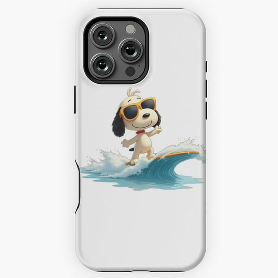 Cute Beagle Surfing Inspired Dog Meme Phone Case Compatible with iPhone ...