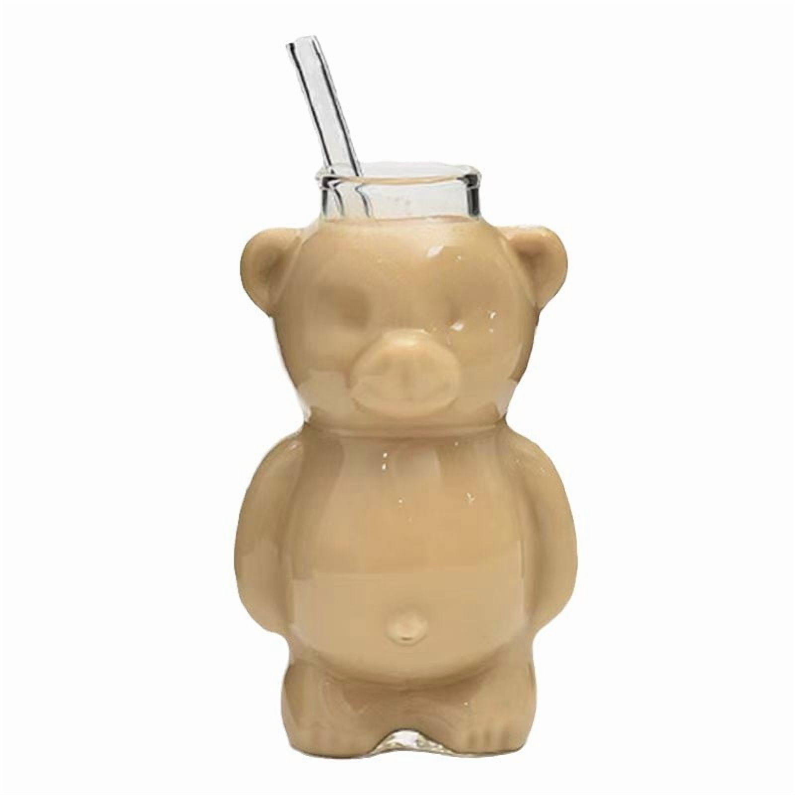 Cute Bear Coffee Mug, Creative Animal-Shaped Drinking Cup, Reusable ...