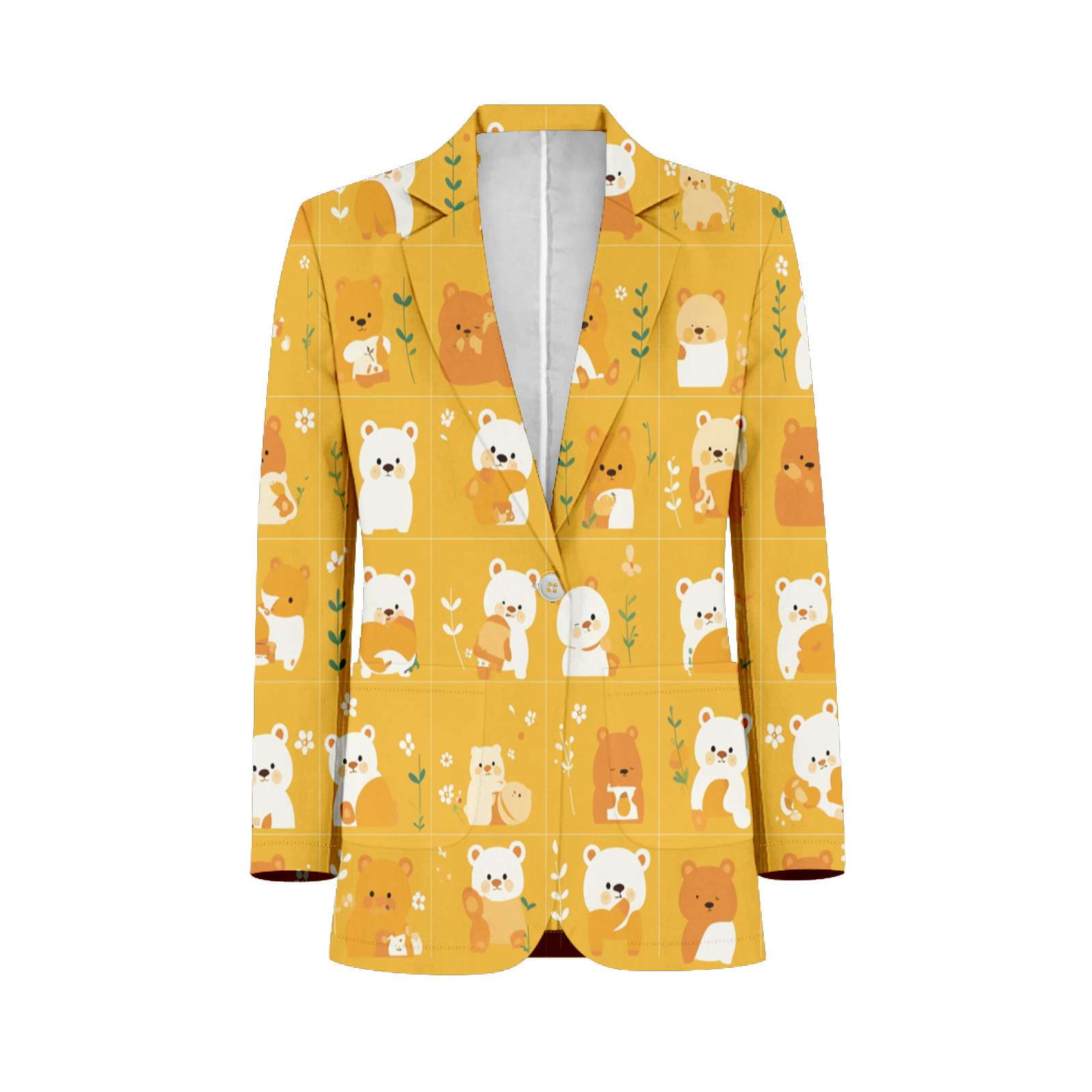 Cute Bear Customized Men's Suits full man Shawl Collar Gentleman Suits ...