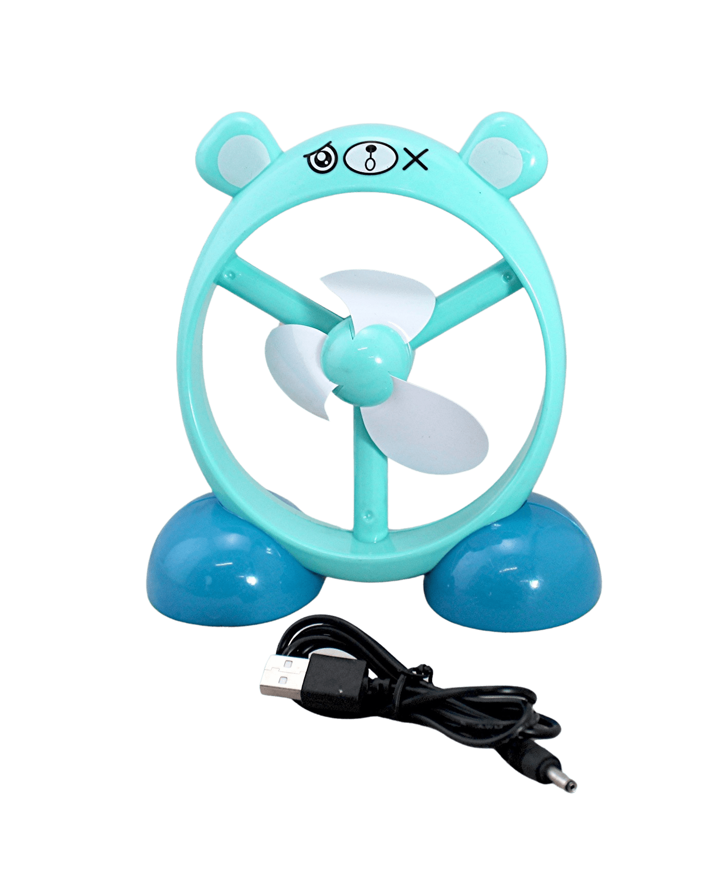 Cute Bear Design Novelty Personal USB Fan - Child Safe with Safety ...
