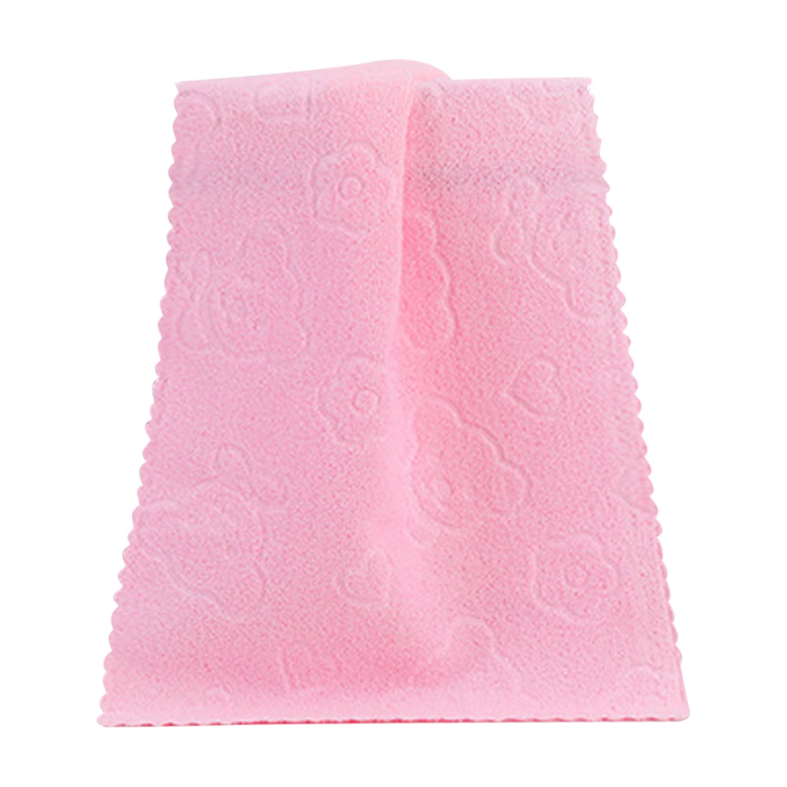 Cute Bear Embossed Face Towels 23.6x11.8 Inch, Wave Edge Soft Absorbent ...