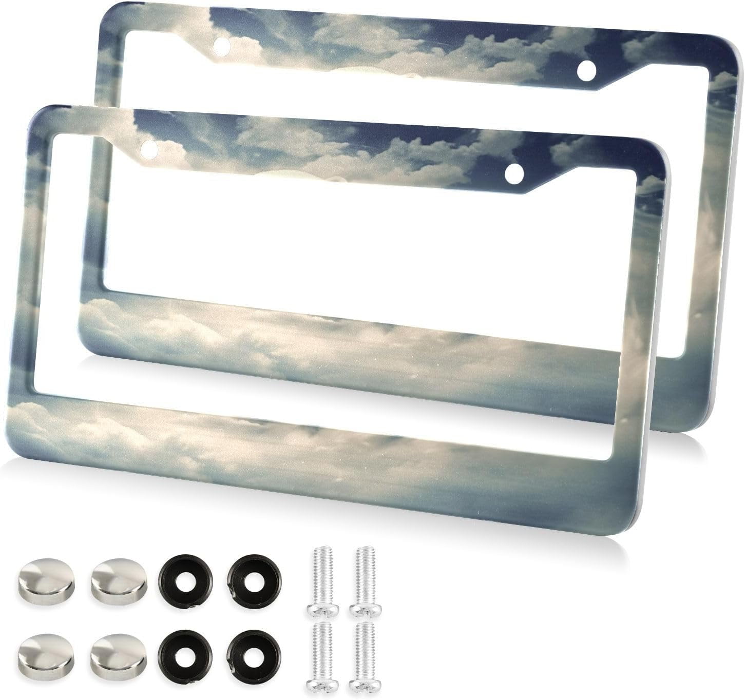 Cute Bear License Plate Frame, Aluminum Car Tag Frames, 2 Pack ...