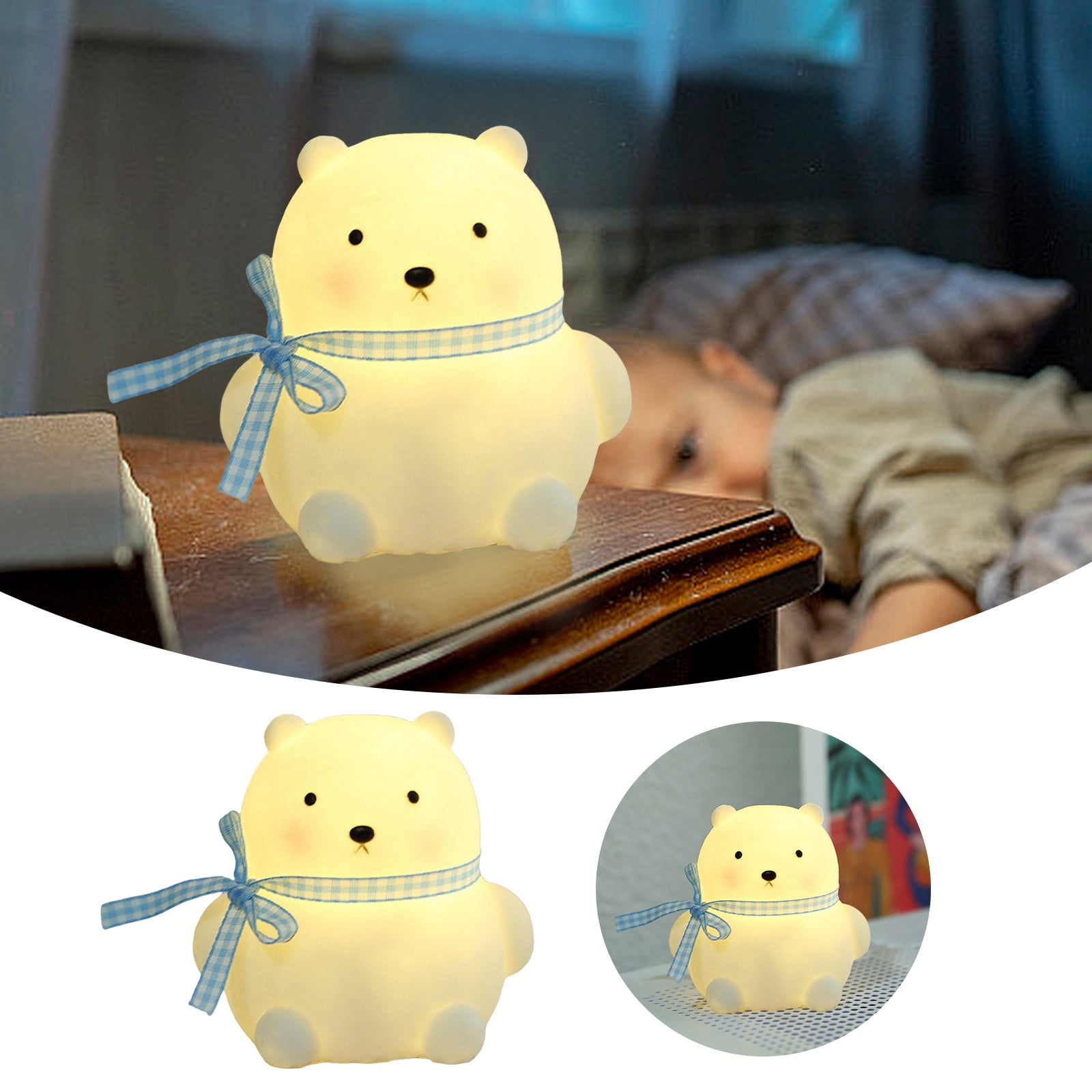Cute Bear Puppy Night Light Battery Night Light Motion Girl Night Light ...