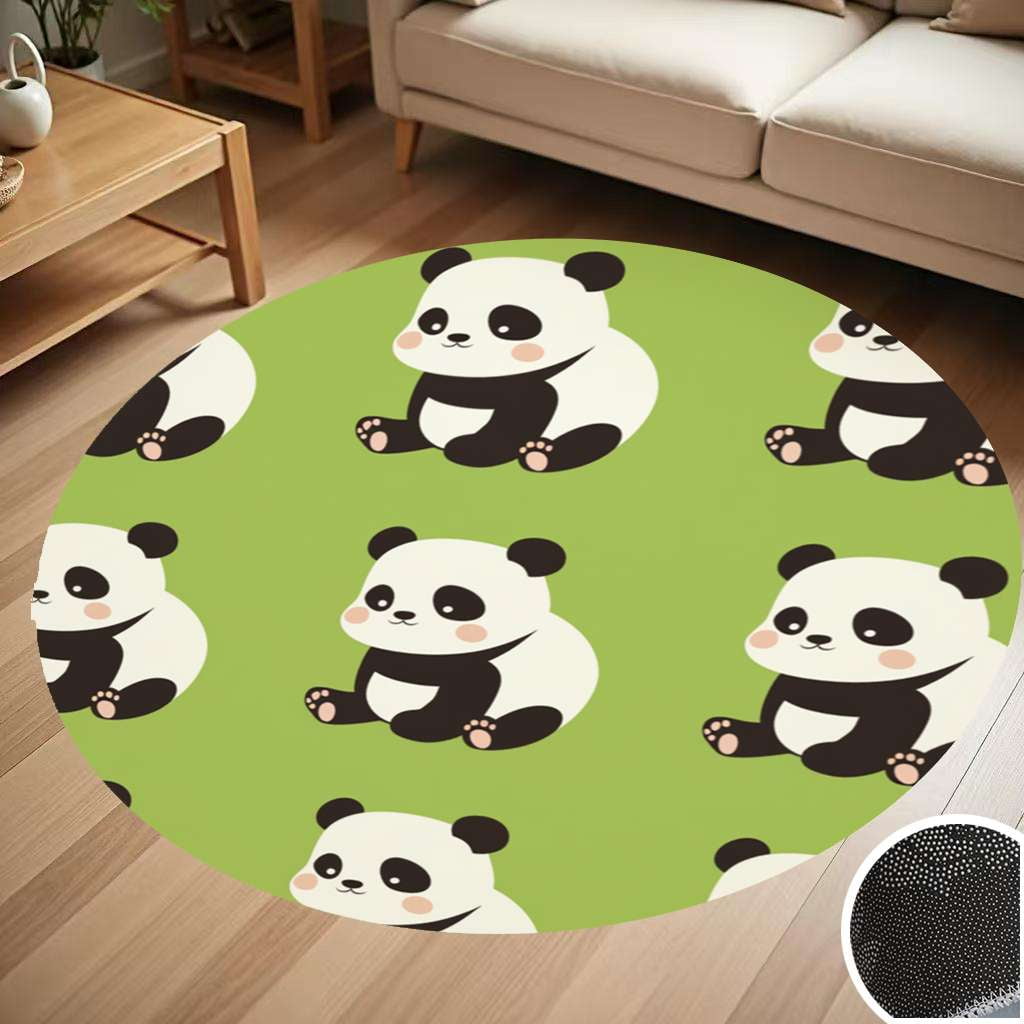 Cute Bear Round Carpet Living Room Bedroom Home Decoration Coffee Table ...