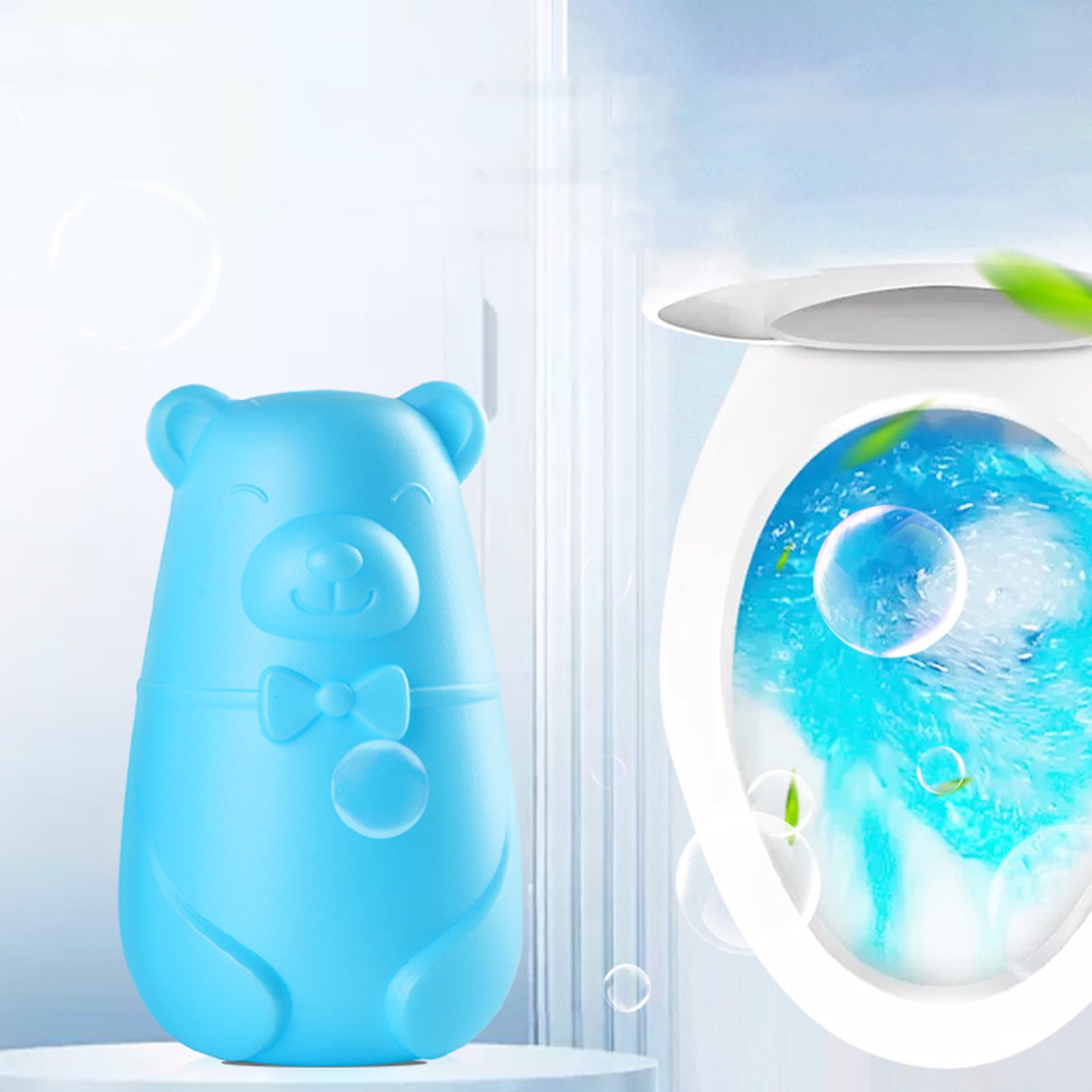 Cute Bear Toilet Cleaning Powder, Self-Activating Foaming Toilet Bowl ...