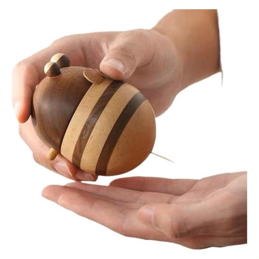 Adorable Bee-Shaped Solid Wood Toothpick Holder - Walmart.com