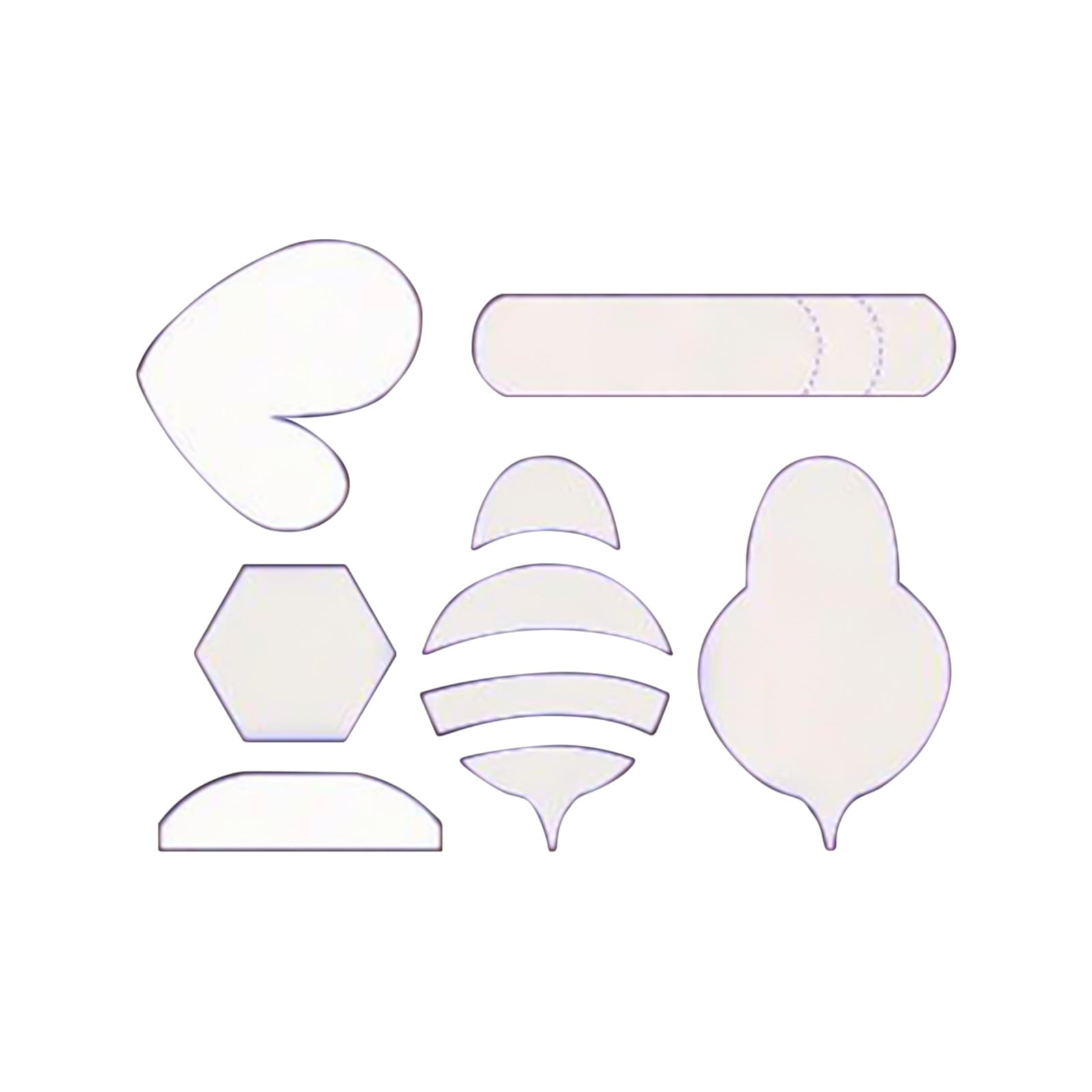 Cute Bee Template Set, Acrylic Quilting Ruler, 3 Sizes with Transparent ...