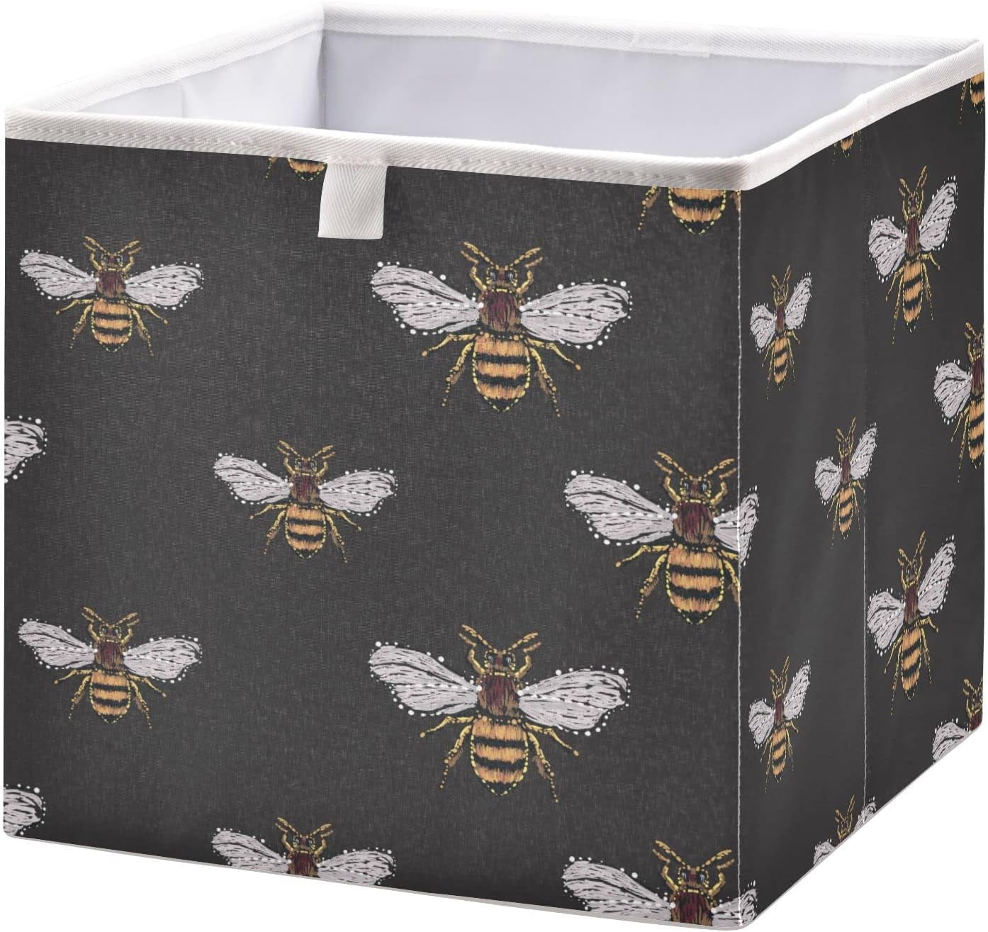 Cute Bees Storage Baskets for Shelves Foldable Collapsible Storage Box ...