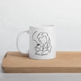 Cute Belle C1Artoon Sketch 11 oz Coffee Tea Drinks White Gsy Mug ...
