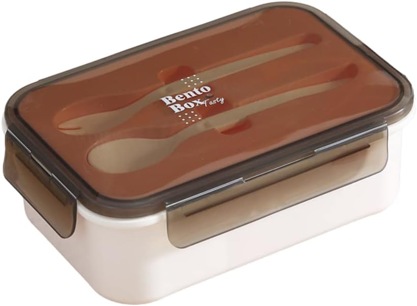 Cute Bento Box Lunch Box, Divided Food Meal Storage Containers Set with ...