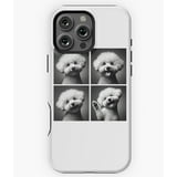Cute Bichon Frise Selfie Photobooth Phone Case for iPhone 16 15 14 13 ...