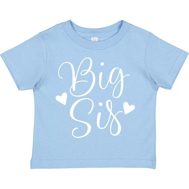 Cute Big Sis Girls Announcement Toddler T-Shirt Childs Reveal Apparel Baby Clothing, Cute Baby ...