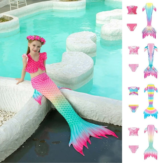 Cute Bikinis for Girls Sparkly 3 Piece Swimsuits Set Bathing Suits ...