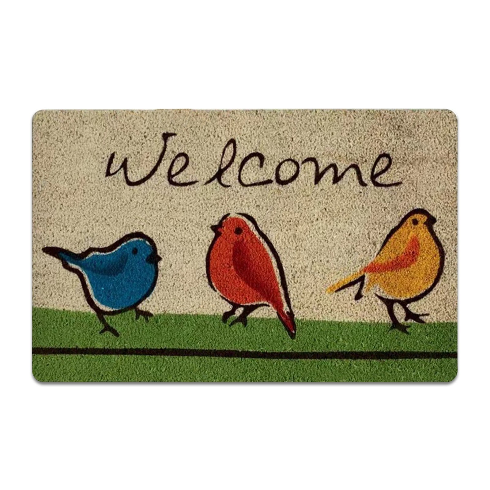 Cute Bird Front Doormats Home Entrance Outdoor Door Mats for Outside ...