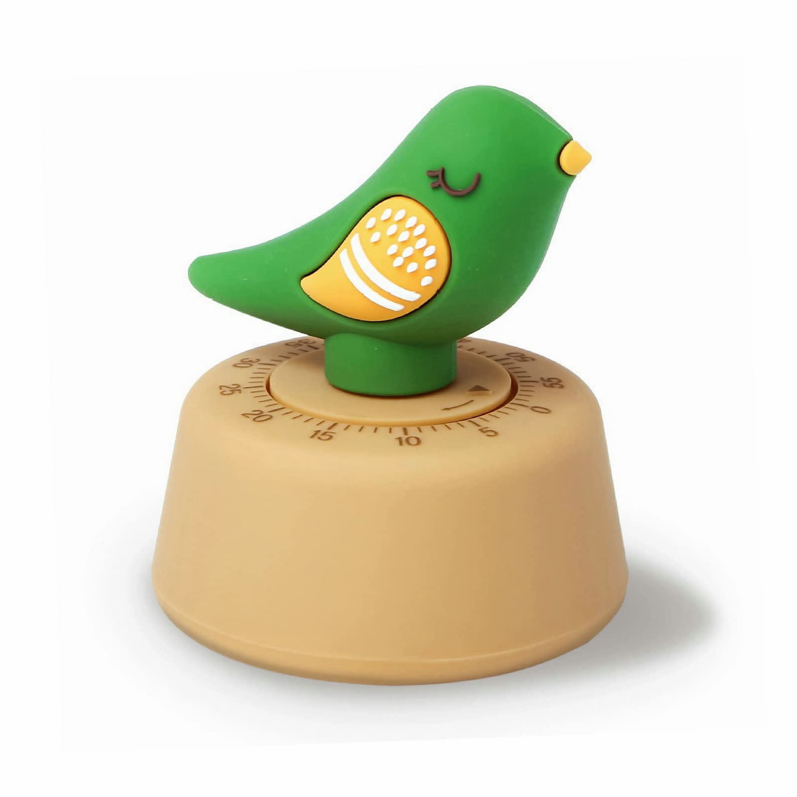 Cute Bird Timer, Mechanical Kitchen Visual Timer for Kids, Wind Up 60 ...