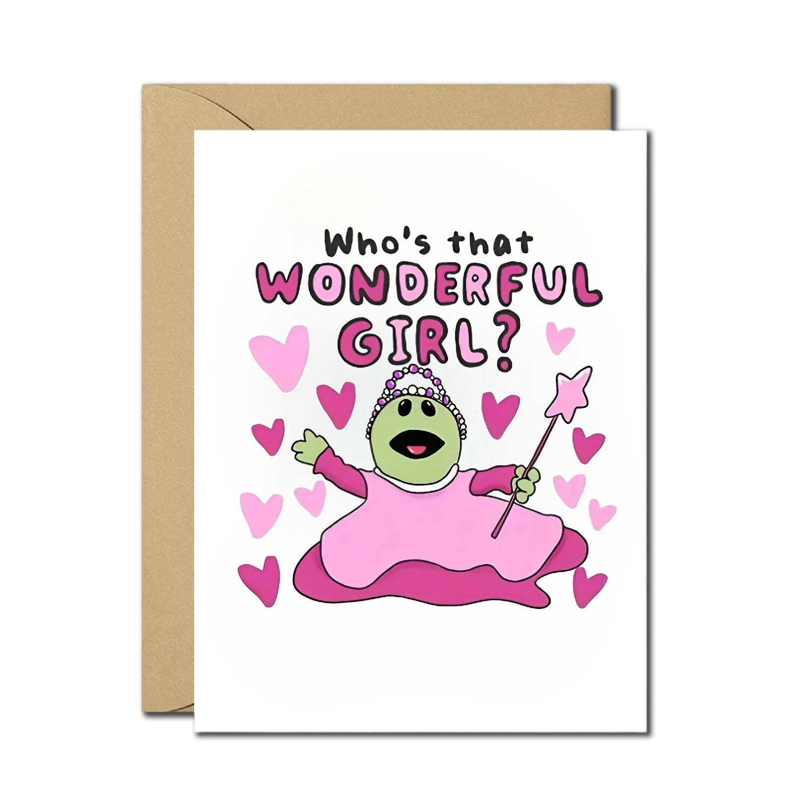 Cute Birthday Card for Girls – Who’s That Wonderful Girl? – Adorable ...