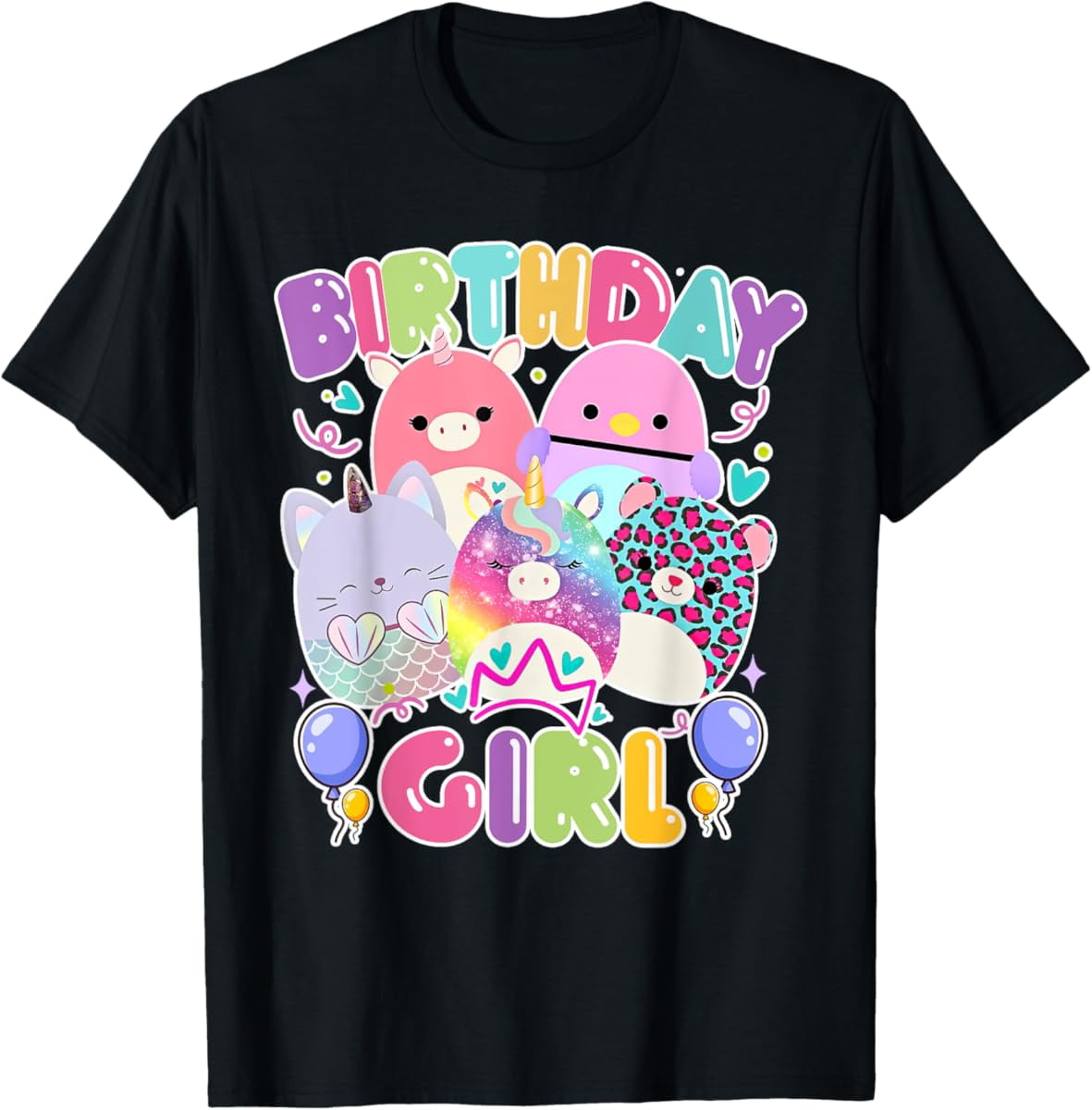 Cute Birthday Squish Squad Mallow s Bday Party Unisex T-Shirt S-5Xl ...