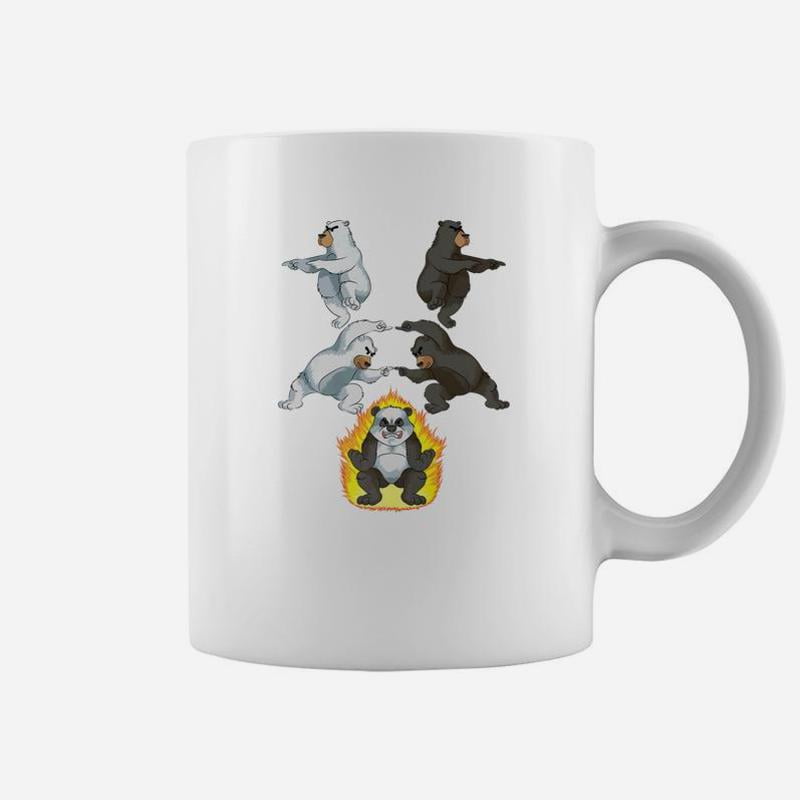 Cute Black And White Bear Into Panda Fusion Funny Gift Coffe - Walmart.com